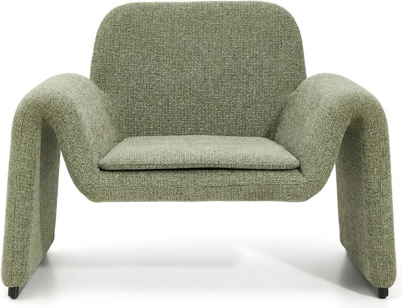 Zelené žinylkové křeslo Melvia – Kave Home