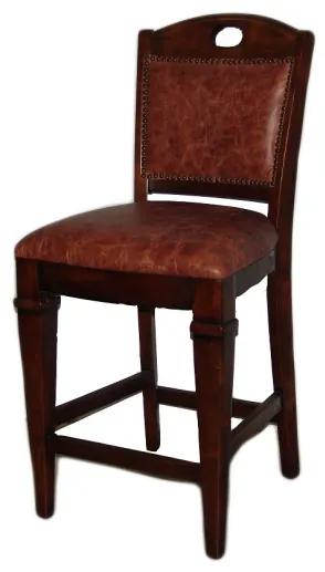 ART-STYLE Kožená barová židle