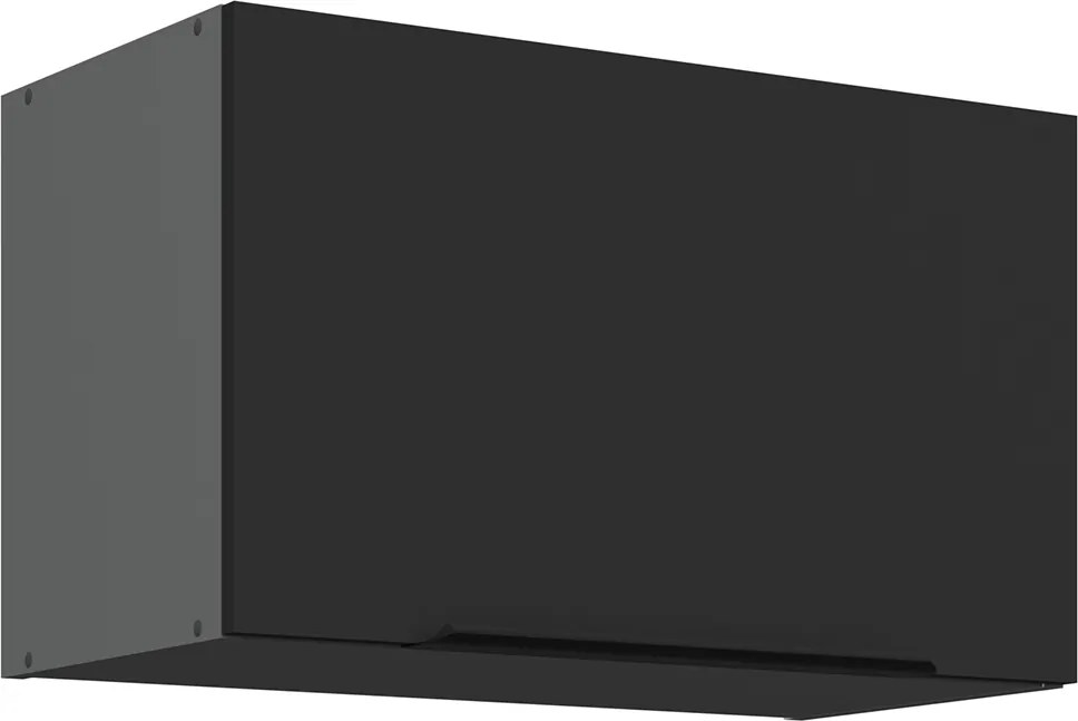 ARIA ab | horní skříňka 60 GU-36 1F výklopná | 60 cm | ANTI FINGERPRINT povrch | antracit/černá