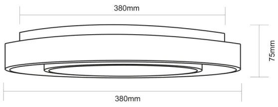 Globo 41368-24 - LED RGB Stmívatelné stropní svítidlo SULLY LED/24W/230V + DO