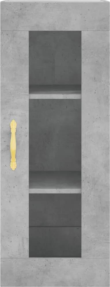 vidaXL Skříň highboard 34,5 x 34 x 180 cm kompozitní dřevo [3199285] Barva: Betonová šedá
