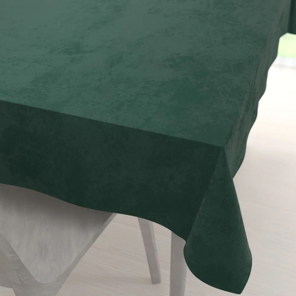 Biante Sametový obdélníkový ubrus Velvet Premium SVP-044 Lesní zelená 50x100 cm