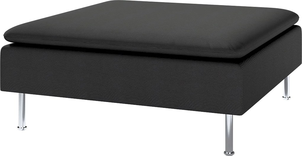 Potah na podnožku Söderhamn barva černá látka pletený vzor