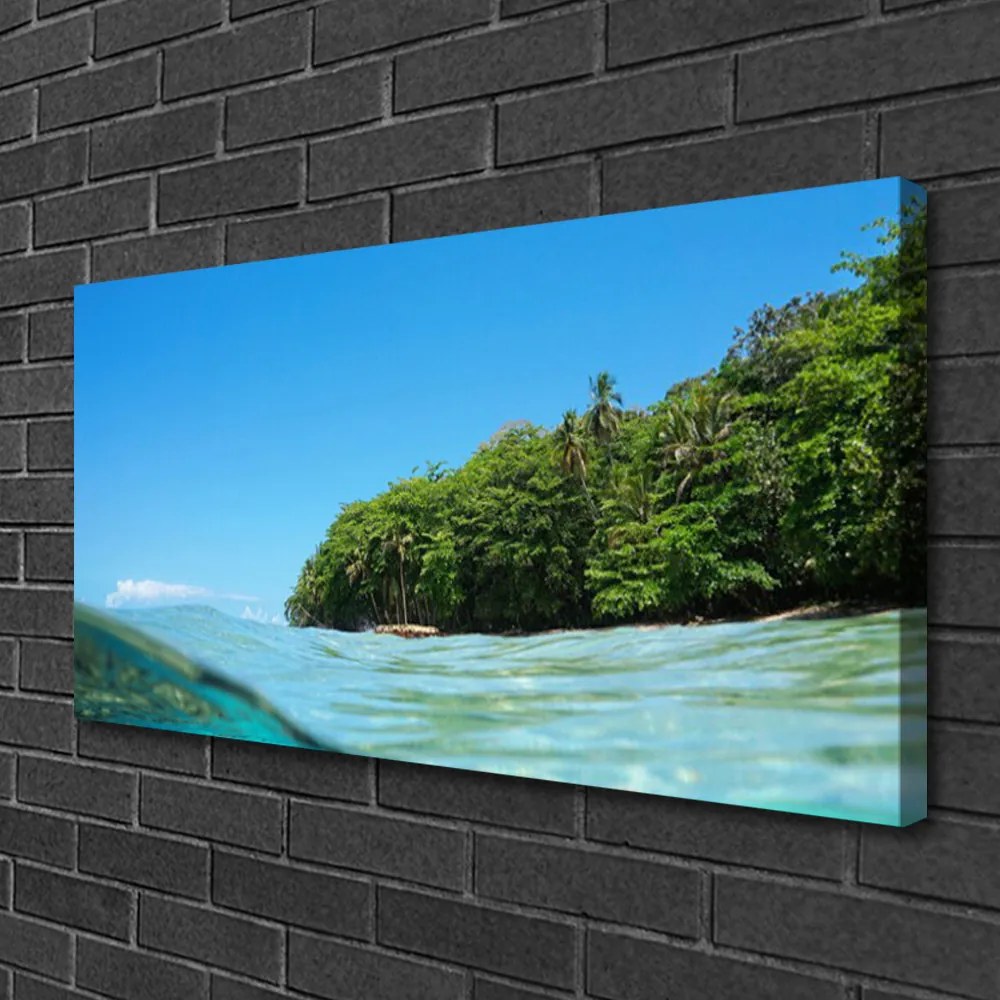 Obraz na plátně Moře Strom Krajina 120x60 cm