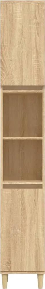 vidaXL Koupelnová skříňka 30 x 30 x 190 cm kompozitní dřevo [819791] Barva: Betonová šedá