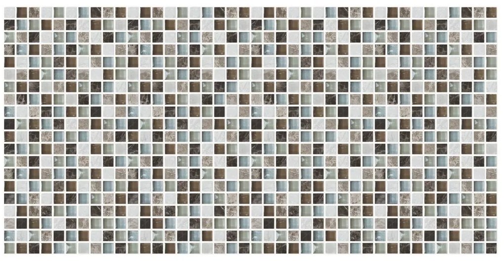 PVC obkladové 3D panely Mozaika barevná - Iceland , GRACE, 955 x 480 mm, TP10007058