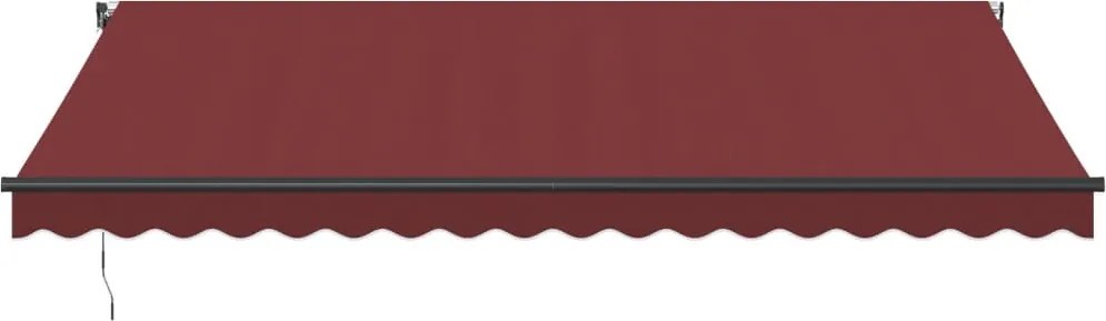 Automatická zatahovací markýza burgundská 450 x 350 cm 3215004