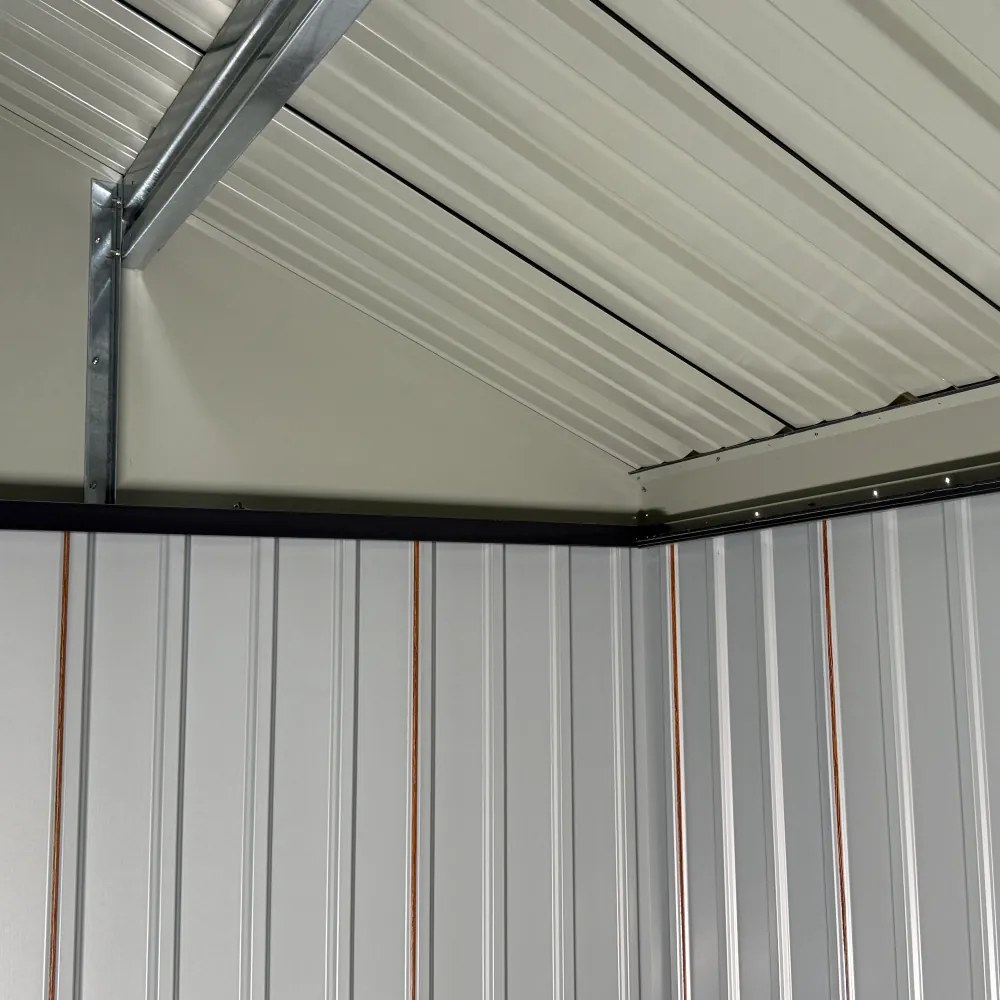 Plechový zahradní domek na nářadí, antracitová, 3,6x3,1x2,5 m, GABKO