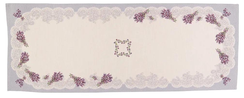 Tegatex Gobelínový ubrus - svázané fialové kvítky Velikost: 100*100 cm