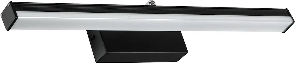 BERGE LED koupelnové nástěnné svítidlo B7075 černé - 50cm - 9W - 800Lm - IP44 - neutrální bílá