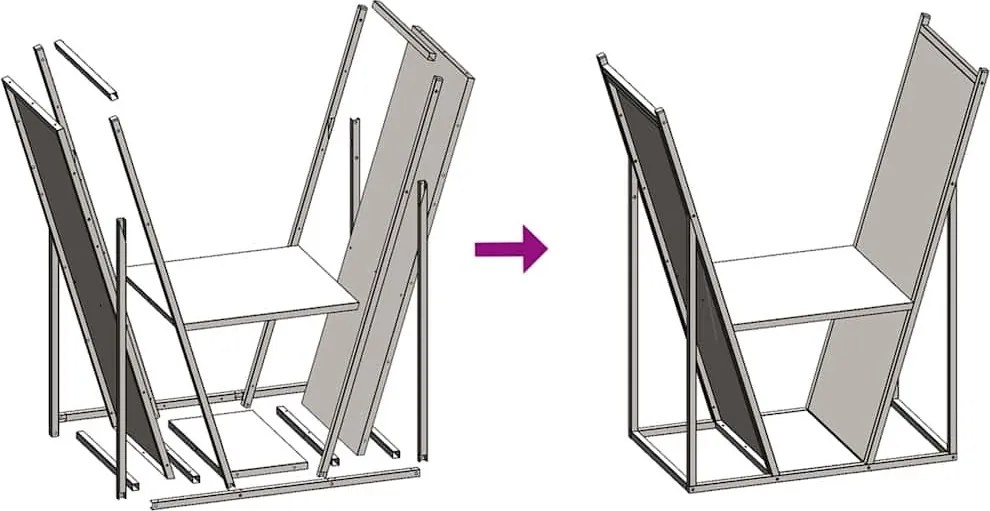 vidaXL Stojan na palivové dřevo Ocel válcovaná za studena [864179] Barva: Bílá