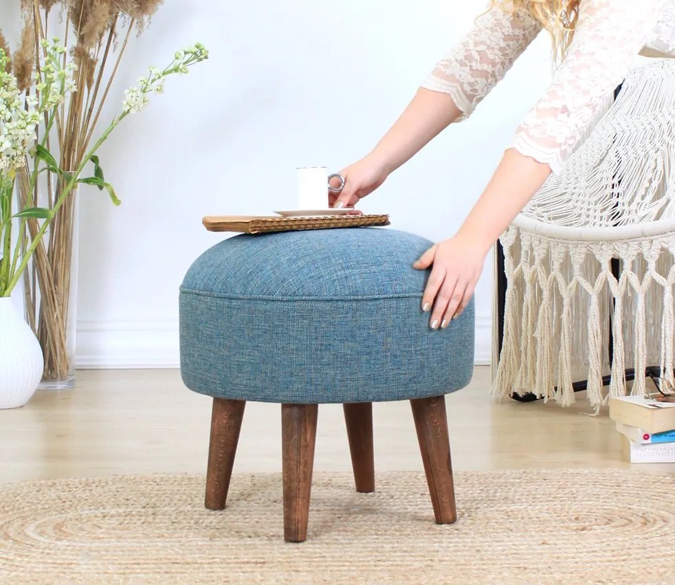 Atelier del Sofa Taburet Deff - Blue, Modrá