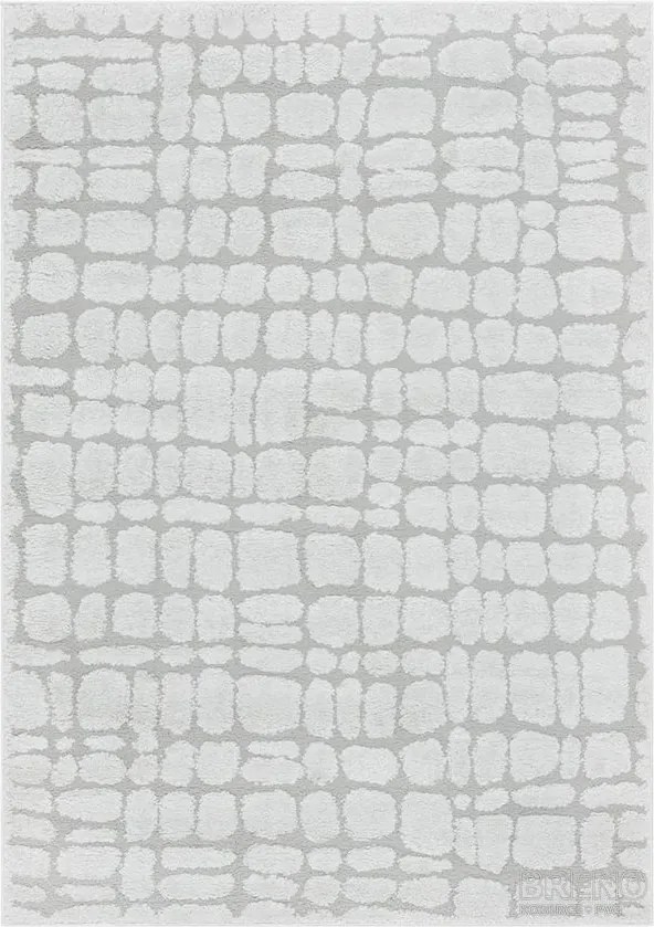Breno Kusový koberec LOTUS 301 silver, 120x170 cm, Šedá/Stříbrná