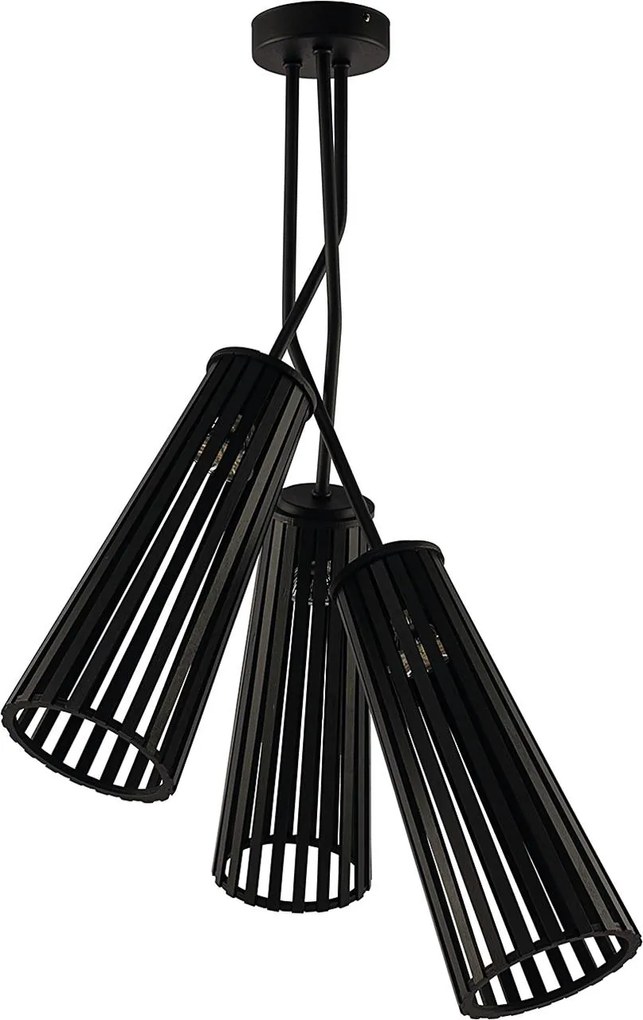 Závěsné osvětlení ve skandinávském stylu DOVER, černé, GU10, 3x35W Nowodvorski DOVER 9262
