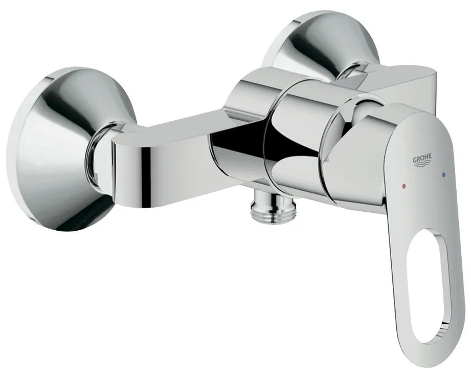 Grohe Bau Loop - Sprchová baterie nástěnná, chrom 23340000