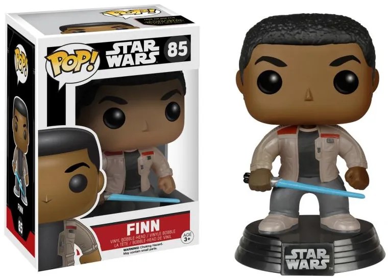 Funko pop star wars bobble: e7 tfa - finn w/ lightsaber (exc)