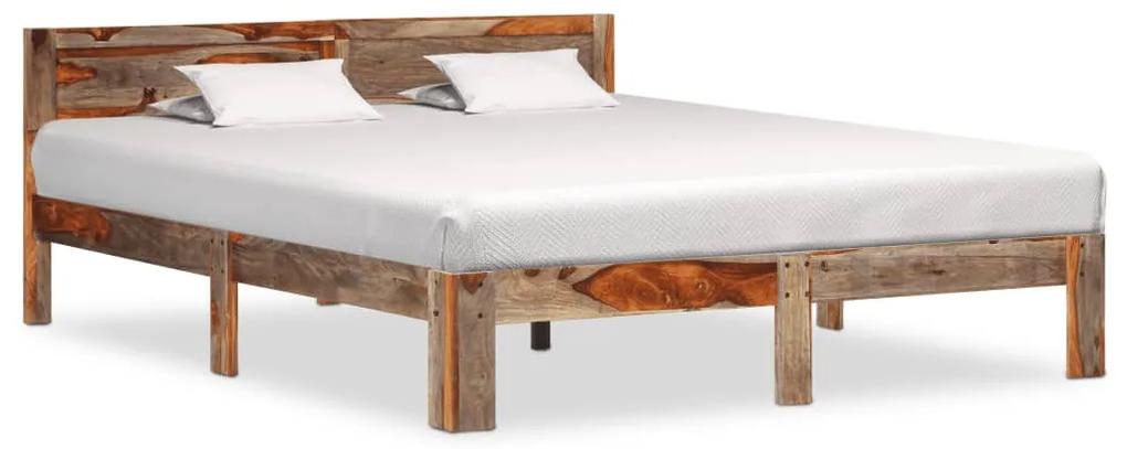 288422 vidaXL Rám postele masivní sheeshamové dřevo 160 x 200 cm