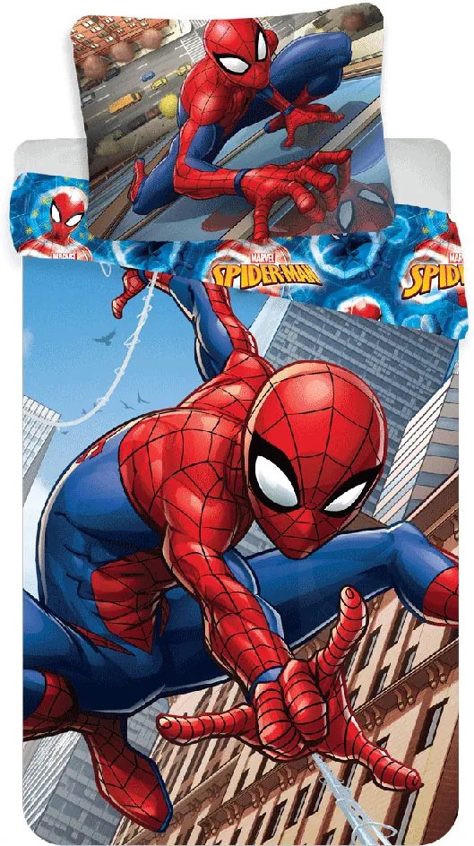 Povlečení Jerry Fabrics Spiderman climbs 140x200 / 70x90 cm