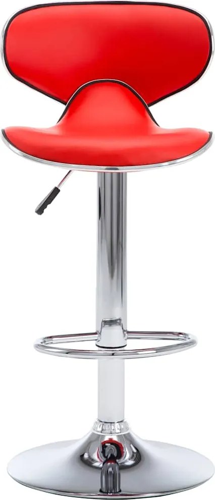 323645 Bar Stools 2 pcs Red Faux Leather 323645