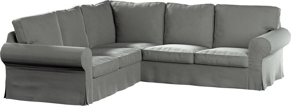 Potah na pohovku IKEA Ektorp rohová barva šedá látka lesklé, sametová