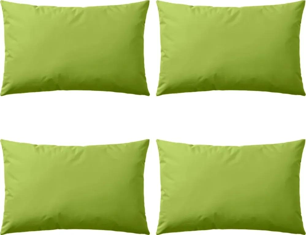 vidaXL Venkovní polštáře 4 ks 60x40 cm [132301] Barva: Jablkově zelená
