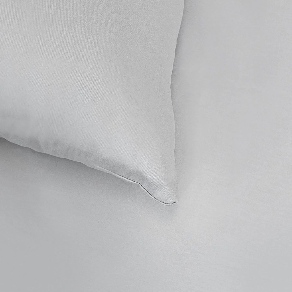 Saténové povlečení LUXURY COLLECTION světle šedé - 1x 140/200, 1x 70/90cm