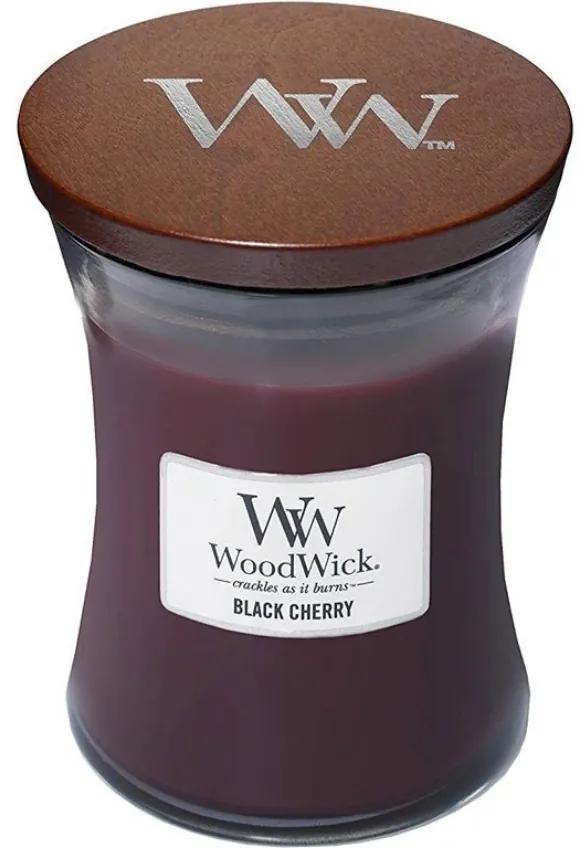 OnaDnes -20% Střední vonná svíčka Woodwick, Black Cherry