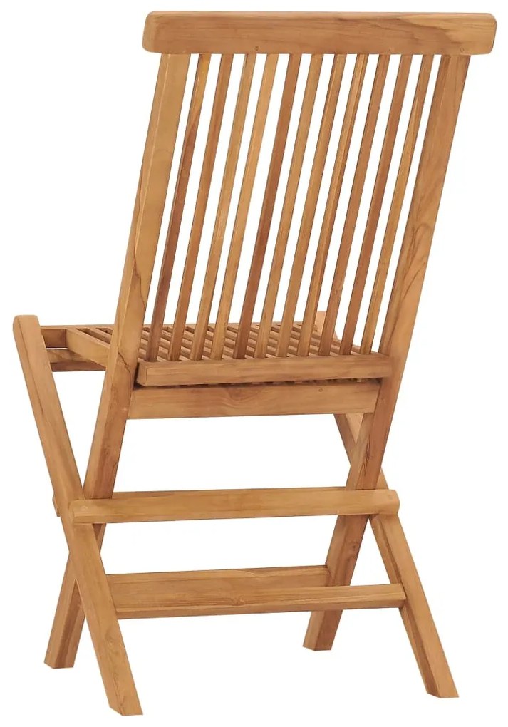 Skládací zahradní židle 6 ks masivní teakové dřevo - Default Title