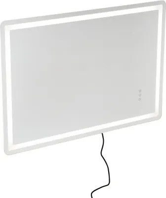 LED koupelnové zrcadlo 3 barevné nástěnné toaletní zrcátko proti zamlžování 70 ×