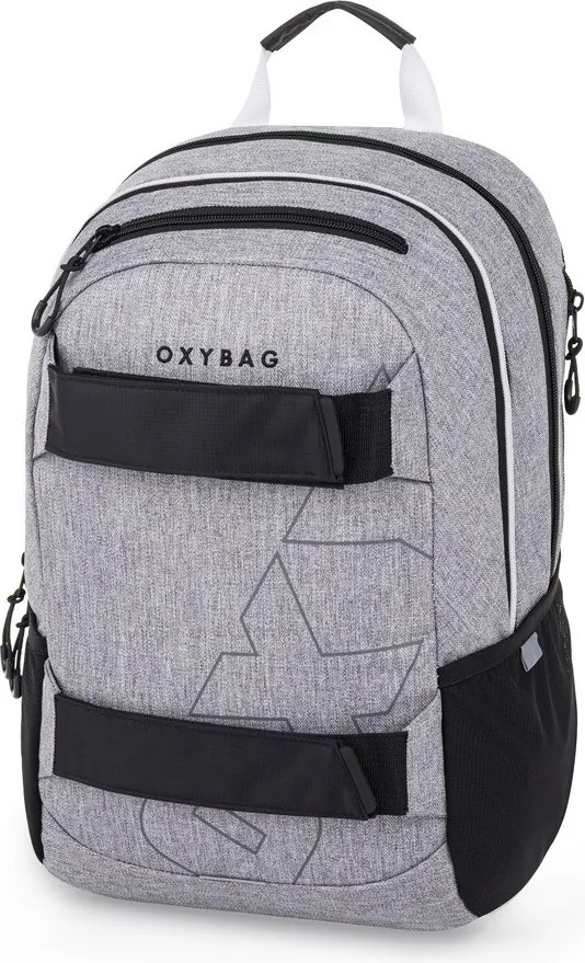 Oxybag OXY SPORT - set 2 ks: studentský batoh Grey Melange, penál