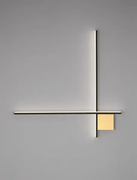 Designové nástěnné svítidlo Cross 80 zlatá