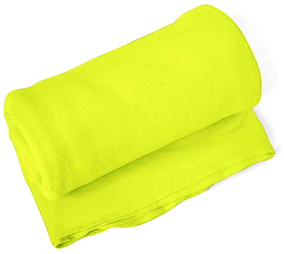 Deka SABLIO - Neonová žlutá 150x120 cm