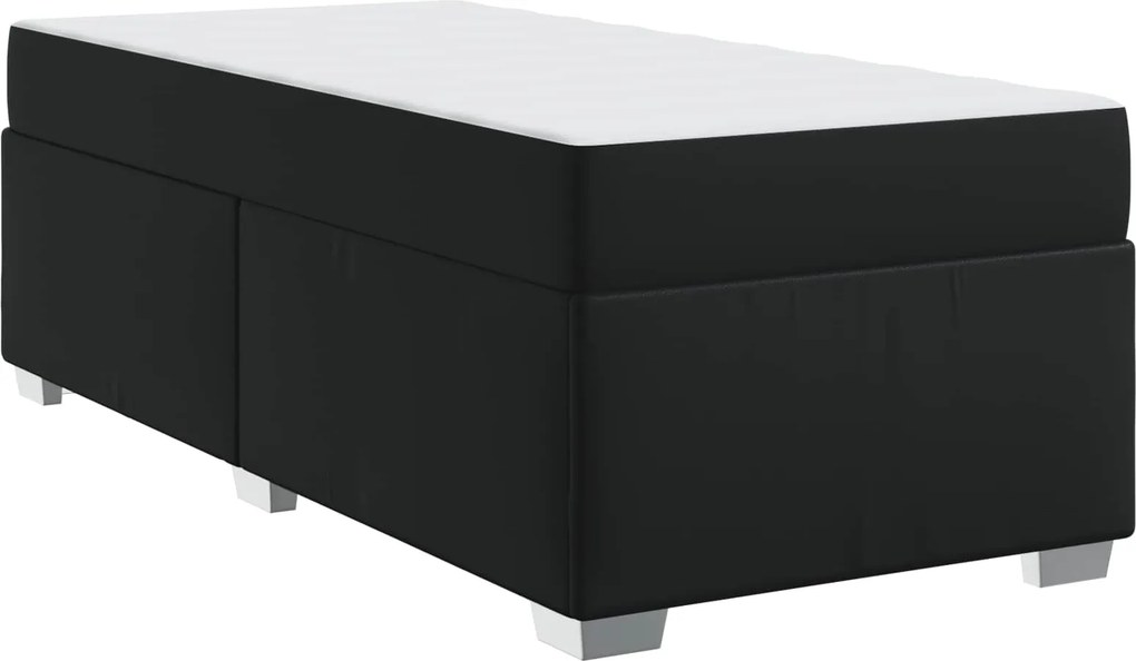 Rám postele Černá 100 x 200 cm PVC 3399226