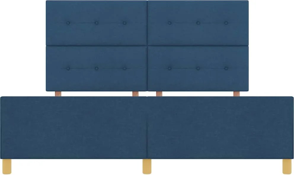 Rám postele s čelo Modrá 180 x 200 cm textil 3344752