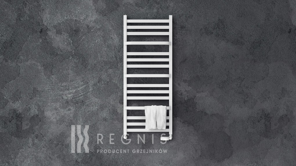Regnis LOX DUO, topné těleso 540x570mm, 456W, bílá matná, LOXDUO570/540/D500/WHITE