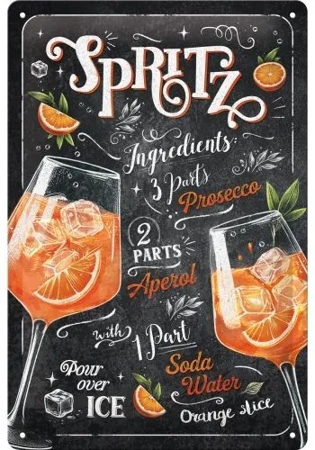 Postershop Plechová cedule: Aperol Spritz - 20x30 cm
