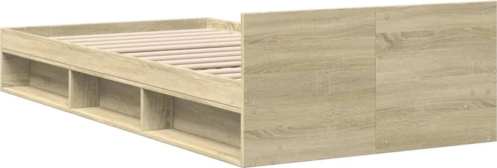 Rám postele se zásuvkou dub sonoma 100x200 cm kompozitní dřevo 3280792