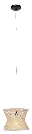 Orientální závěsná lampa šedá 30 cm - Leonard