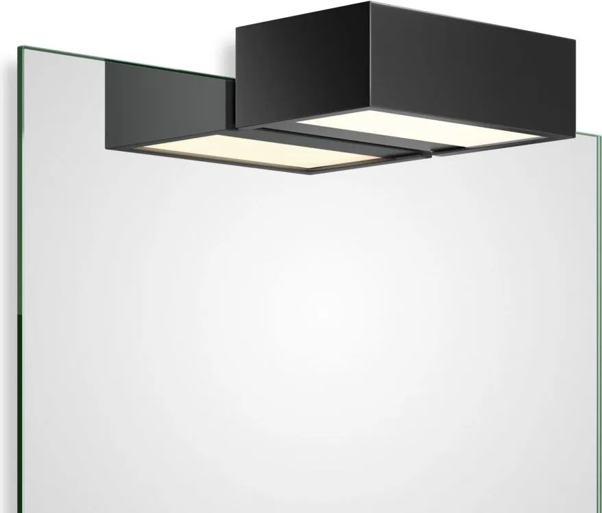 Světlo nad zrcadlo Box Clip On LED 15 cm černé matné