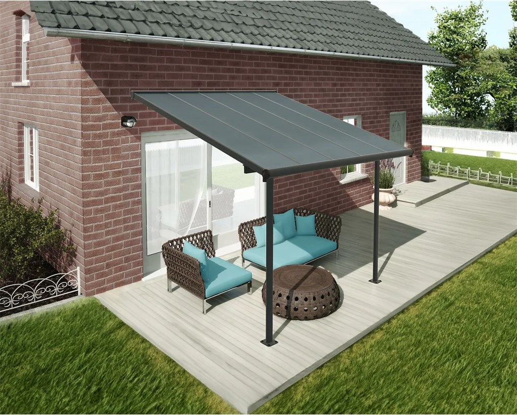 Palram - Canopia Capri 3000 antracit 3 x 3 - hliníková (montovaná) pergola