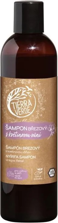 Tierra Verde březový šampon pro výživu a péči s květinovou vůní 300 ml