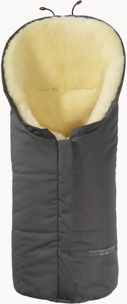 Zimní fusak z jehněčí kůže do autosedačky, kočárku Eskimo