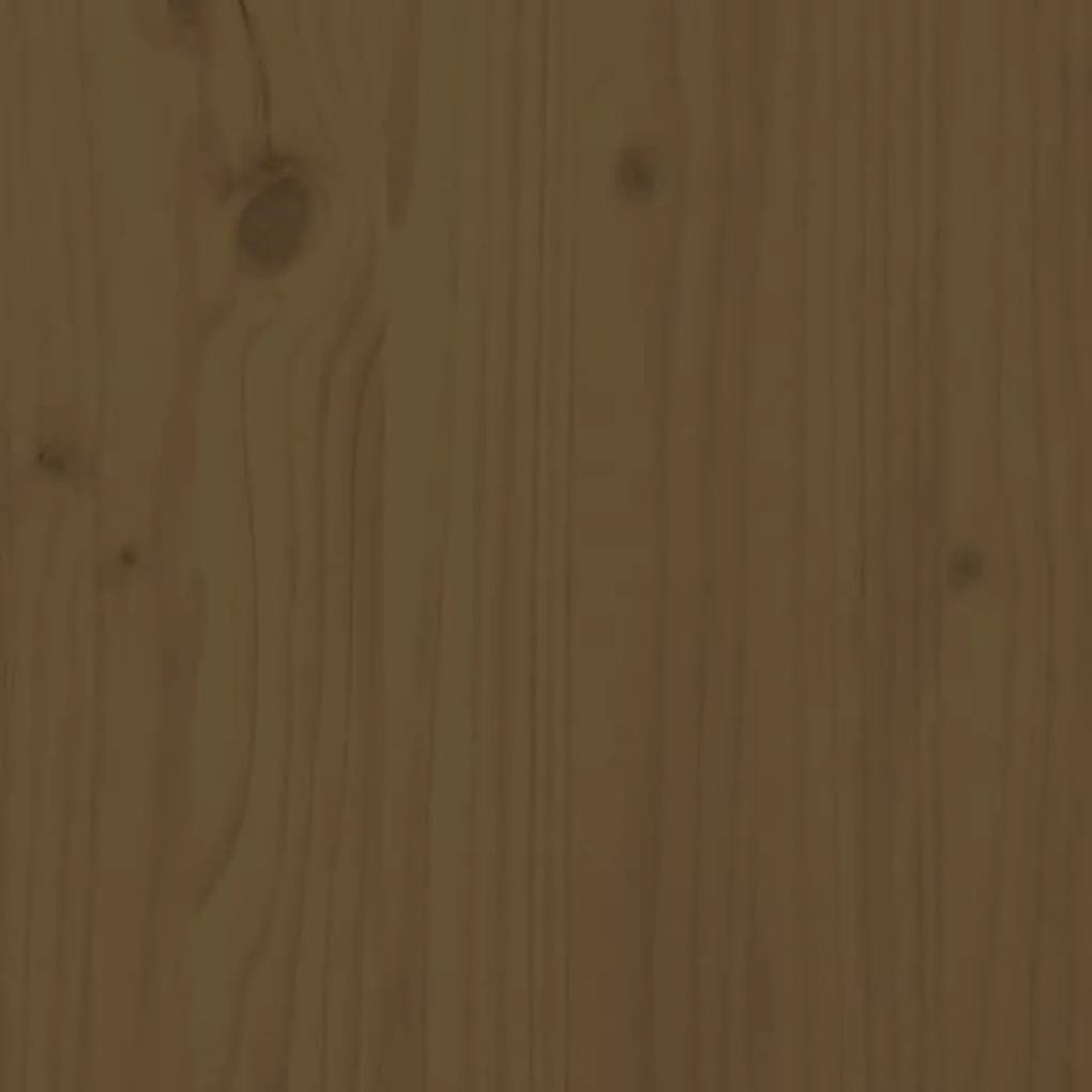 TV skříňka medově hnědá 74 x 35 x 44 cm masivní borové dřevo - Default Title