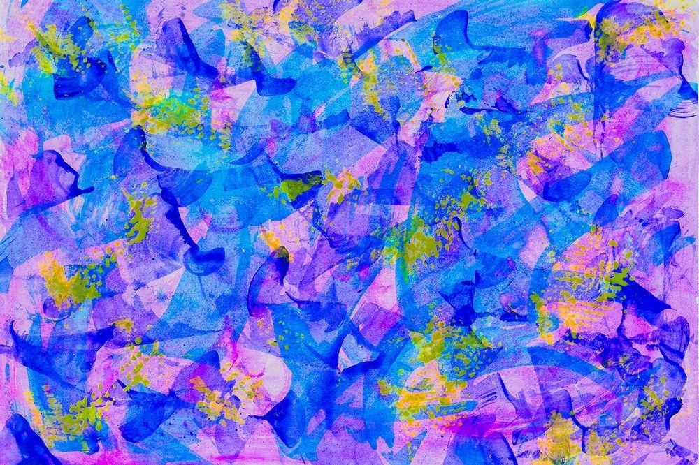 Tapeta pastelové umění abstrakce - 225x150 cm