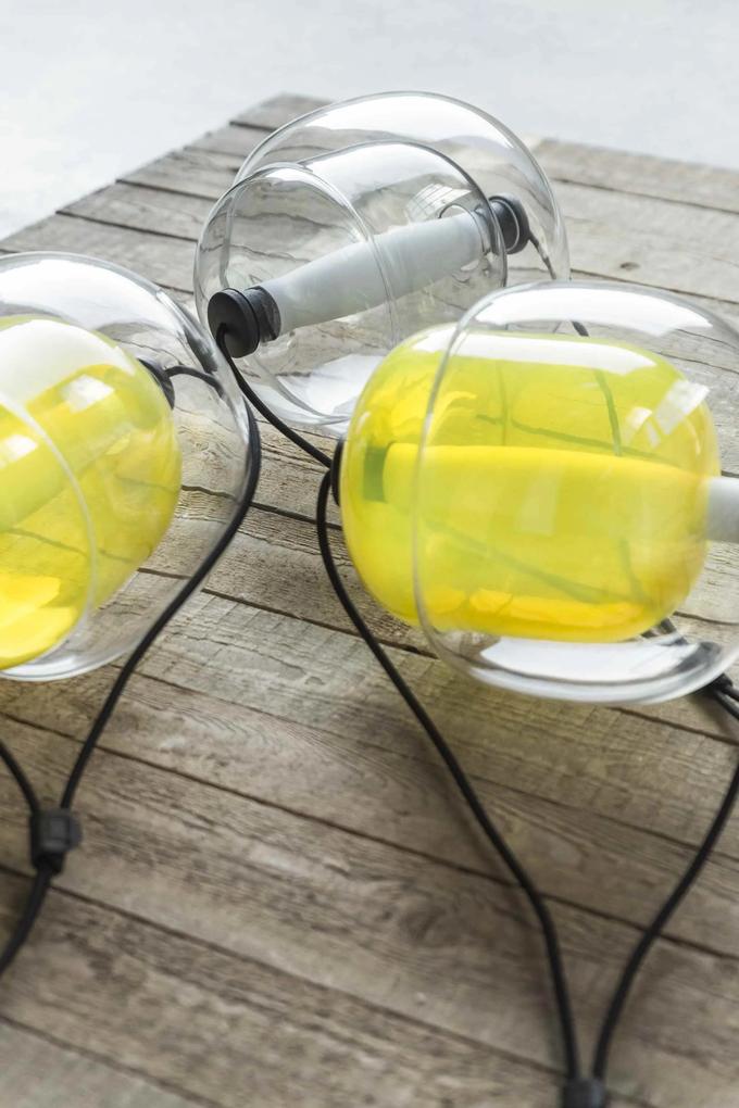 Brokis Závěsné svítidlo CAPSULA SINGLE PC937 Barva vnitřního skla: amber - transparentní sklo (CGC515), Barva vnějšího skla: transparentní sklo (CGCI682), LED zdroj: 24V, LED, 7.5W, 5000K, 377lm, RA90+, DIM (LEDS1947)