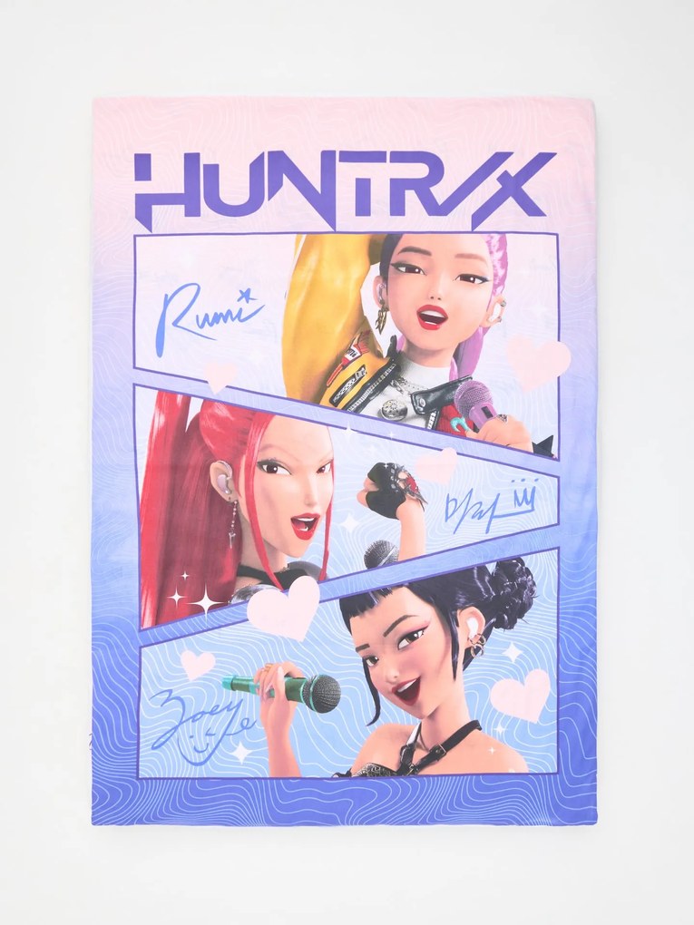 Sinsay - Bavlněné povlečení s potiskem K-Pop Demon Hunters - fialová