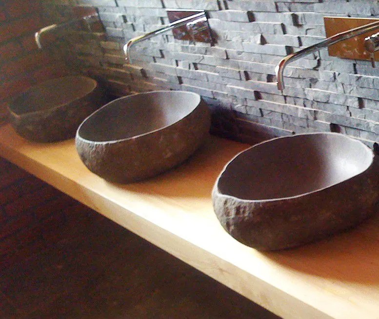 Indera The Lavabo Batu Kali 57016 Umyvadlo z přírodního říčního kamene - malé