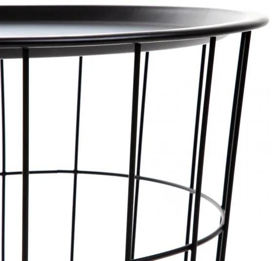 Příruční stolek SCANDI černý 868691