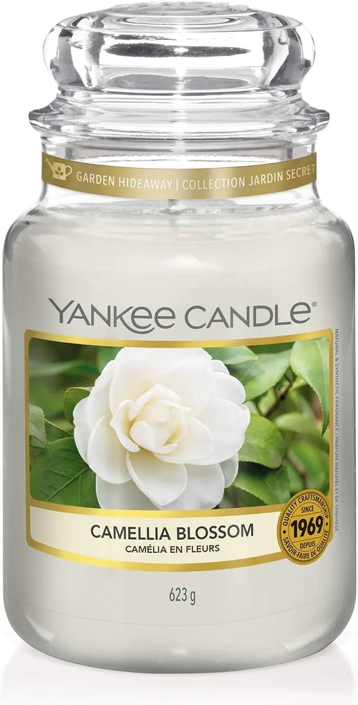 Yankee Candle vonná svíčka Classic ve skle velká Camellia Blossom 623 g