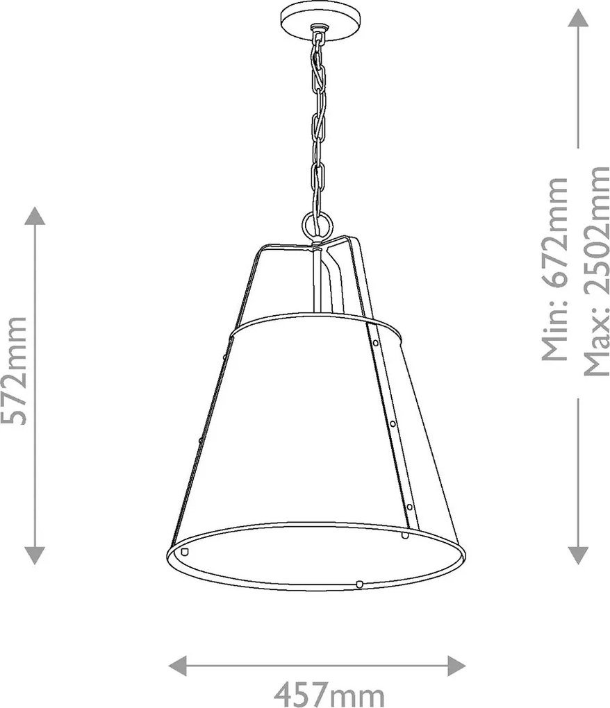 Industriální lustr nad stůl Elstead Etcher 46 cm 2x E27 šampaňský bronz